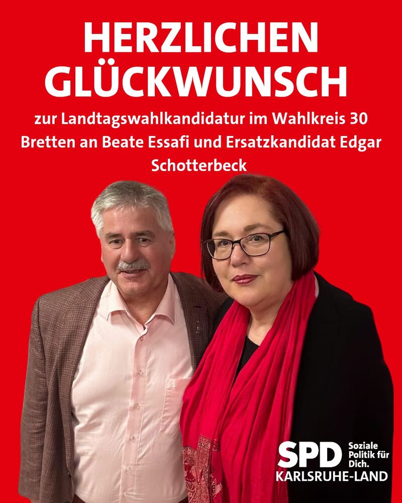 Beate Essafi wird SPD-Landtagskandidatin im Wahlkreis Bretten – Edgar ...